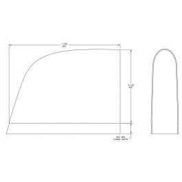 Fiberglass Tip, Vertical Stabilizer
